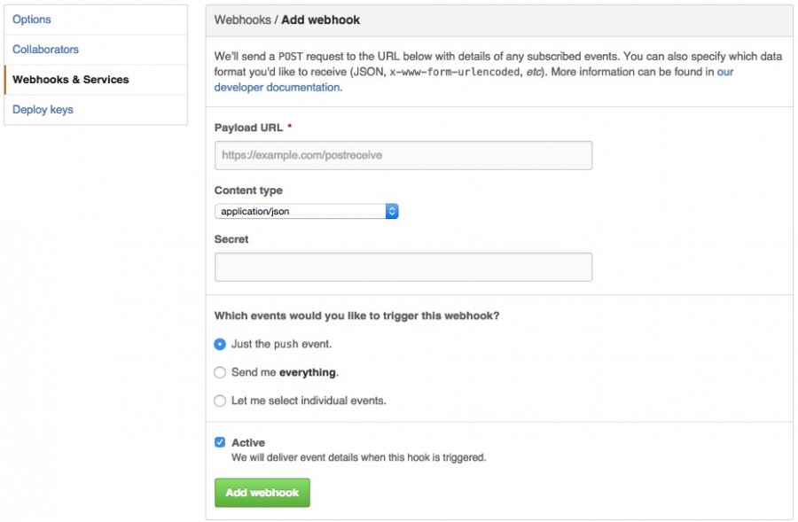 使用 Github Gitlab 的 Webhooks 进行网站自动化部署 尘埃落定